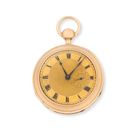 Bonhams : A continental gold key wind open face quarter repeating ...