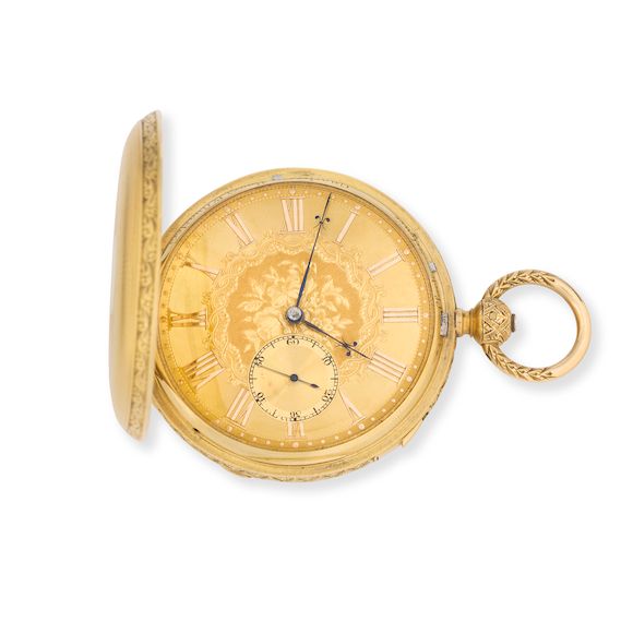 Bonhams : Black & Murray, London and Calcutta. An 18K gold key wind ...