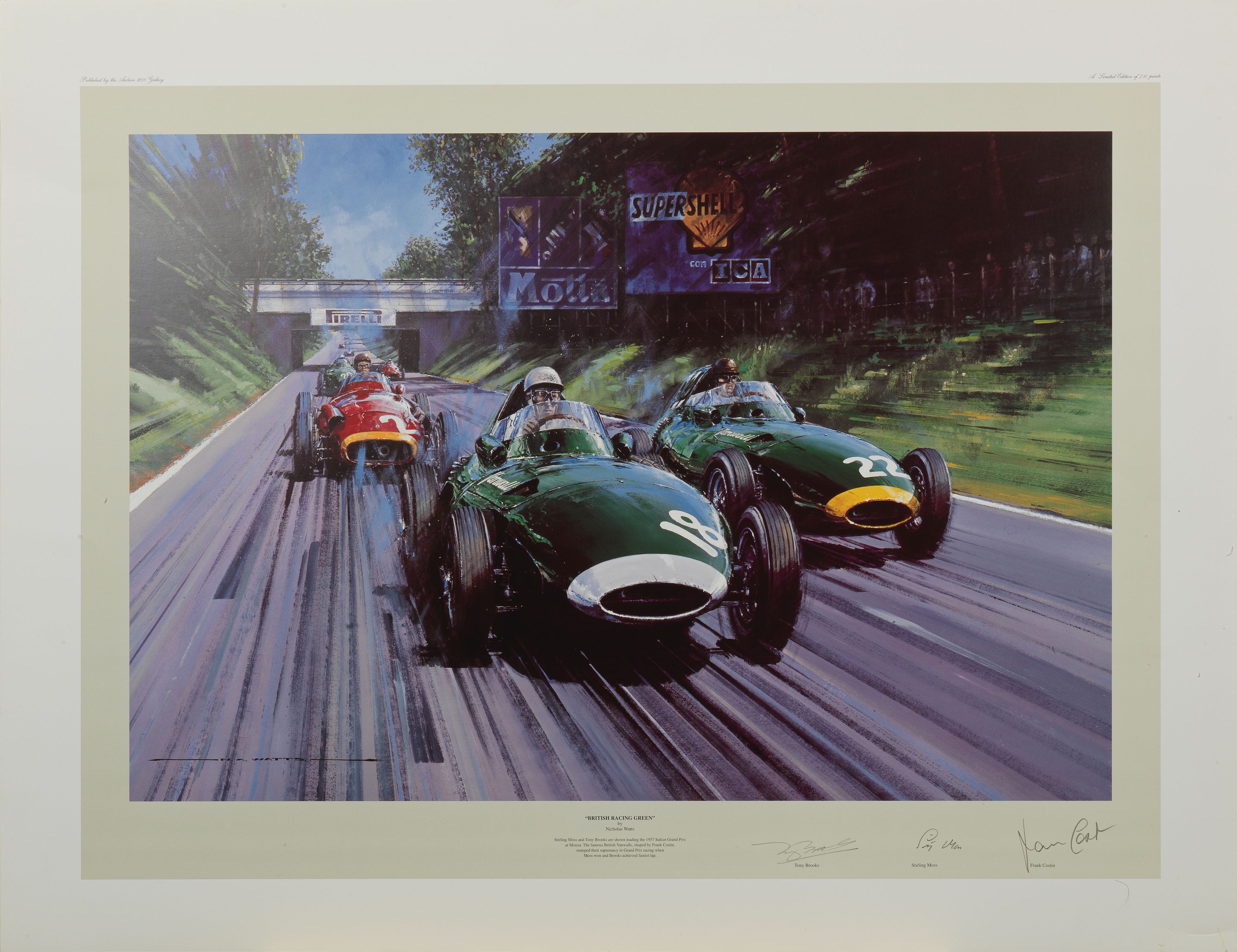 Bonhams Cars : Two motorsport prints after Nicholas Watts, one multi ...
