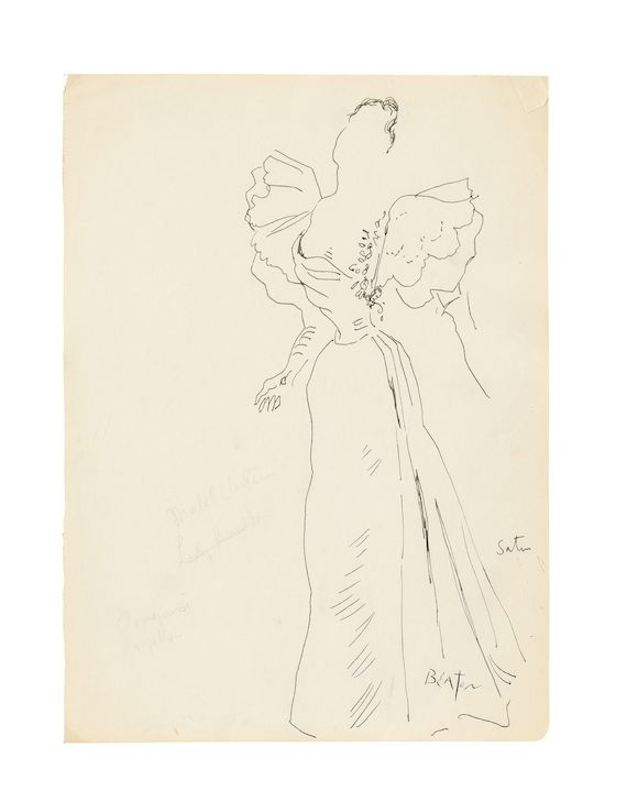 Bonhams : Cecil Beaton (British, 1904-1980) A preliminary sketch for ...