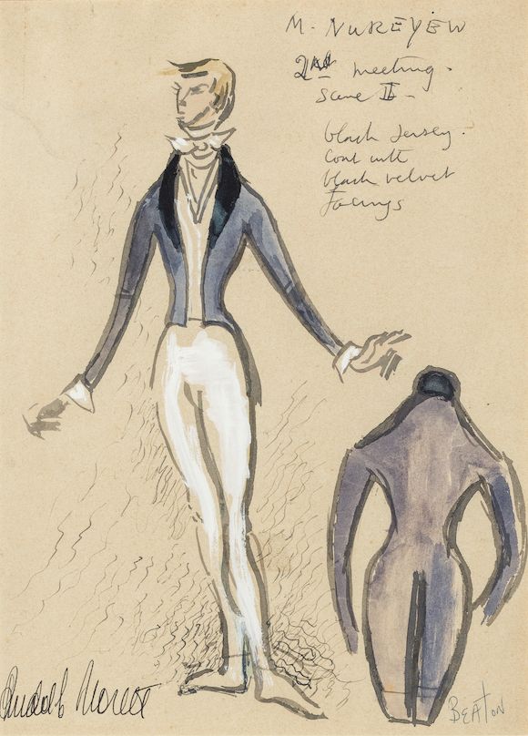 Bonhams : Cecil Beaton (British, 1904-1980) A costume design for Rudolf ...