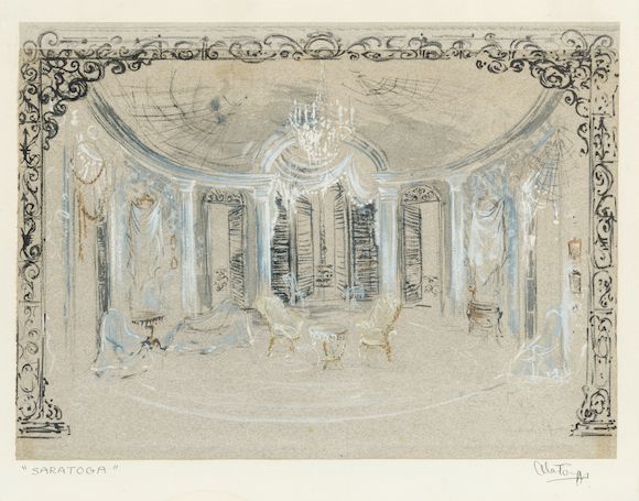 Bonhams : Alan Tagg (British, 1928-2002) A set design for Saratoga ...