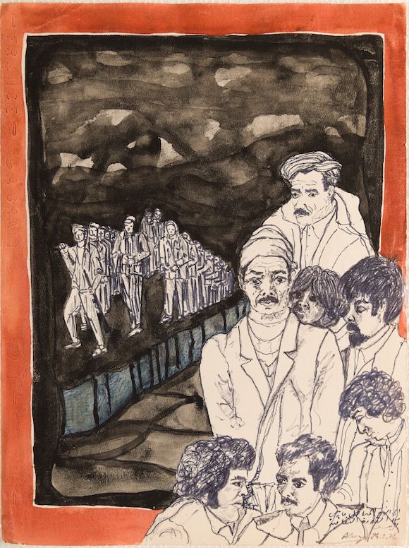 Bonhams : Aref Al Rayyes (Lebanon, 1928-2005) The Dawn of War