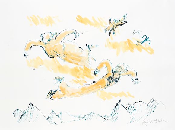 Bonhams : Sir Quentin Blake (British, born 1932) Airborne No. 14 ...