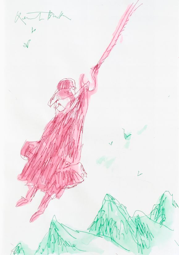 Bonhams : Sir Quentin Blake (British, born 1932) Airborne 2025 No. 2 ...