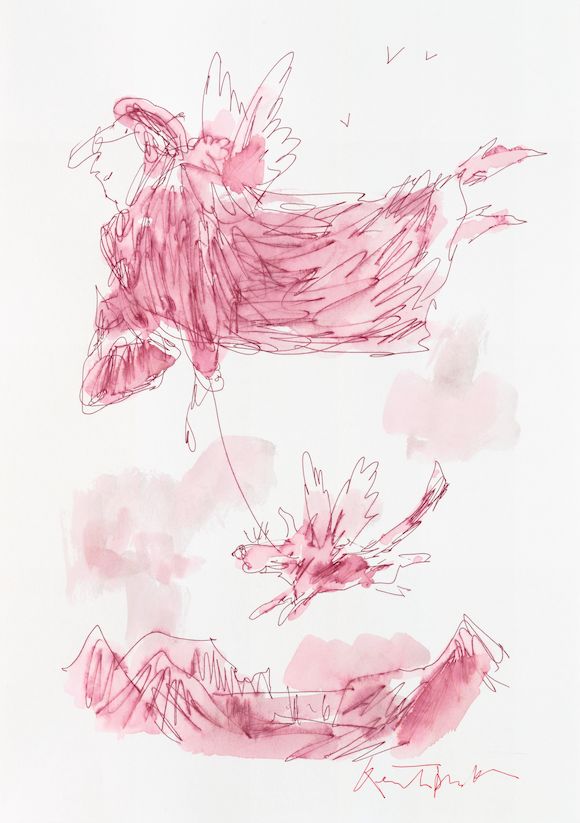 Bonhams : Sir Quentin Blake (British, born 1932) Airborne 2025 No. 6 ...