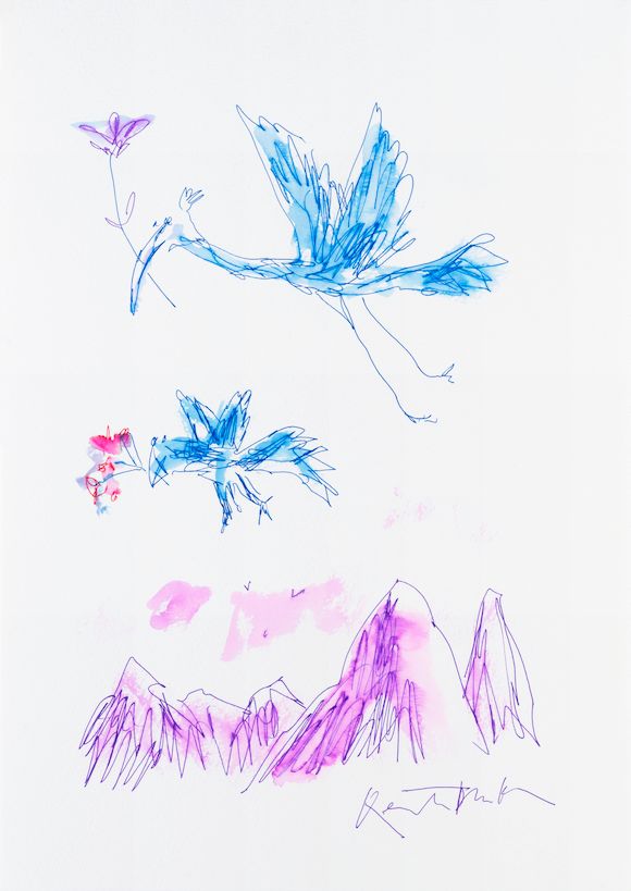 Bonhams : Sir Quentin Blake (British, born 1932) Airborne 2025 No. 7 ...