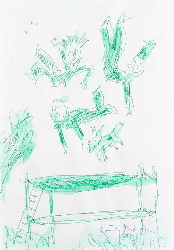 Bonhams : Sir Quentin Blake (British, born 1932) Airborne 2025 No. 8 ...