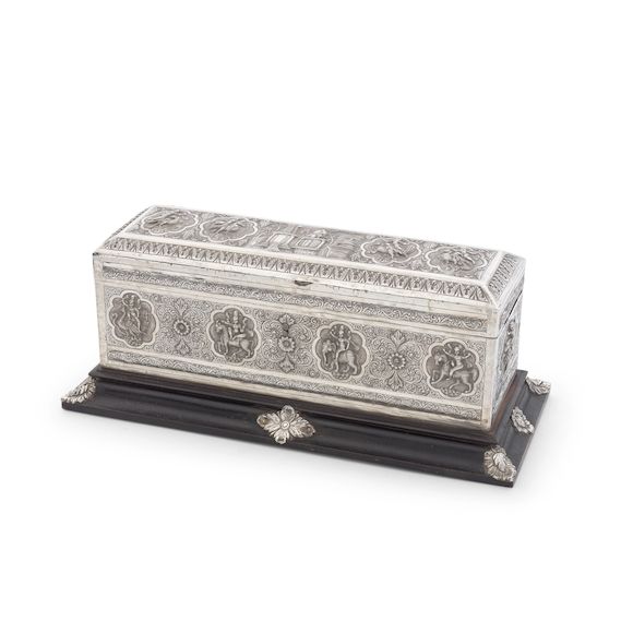 Bonhams : An Anglo Indian scroll casket unmarked, possibly Madras ...