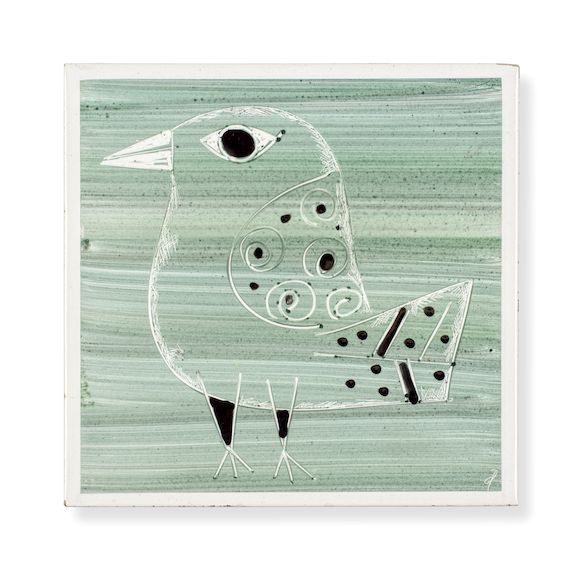 Bonhams : Badri Narayan (1929-2013) Untitled (Tile)