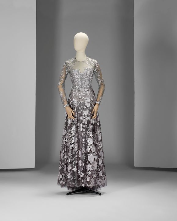 Bonhams : Ralph & Russo Haute Couture: a Custom Made Silver Appliqué Gown
