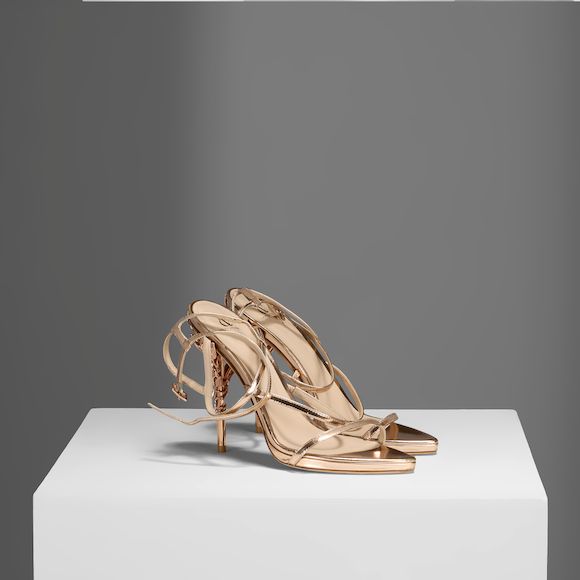 Bonhams : Ralph & Russo Ready-to-Wear: Rose Gold Patent Leather Eden ...