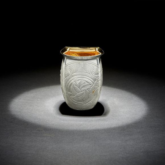 Bonhams : Rod Kelly A silver and gold inlay 'Dog Rose' beaker London ...