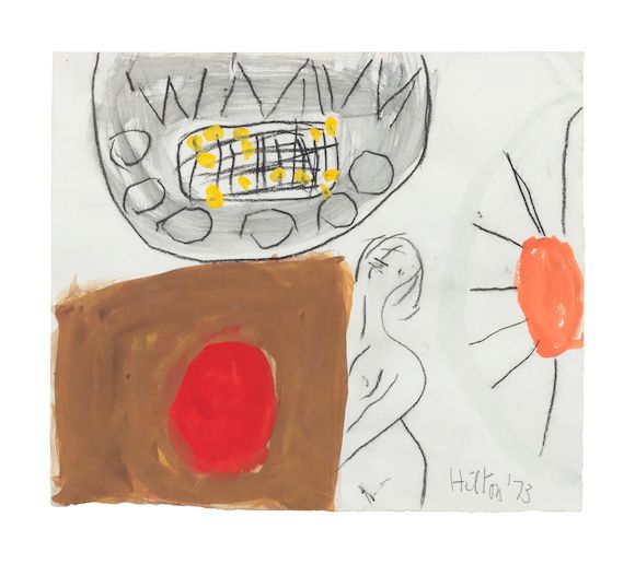 Bonhams : Roger Hilton (British, 1911-1975) Figure in the Sun