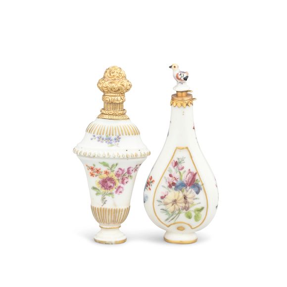 Bonhams : Two Chelsea scent bottles, circa 1755-60