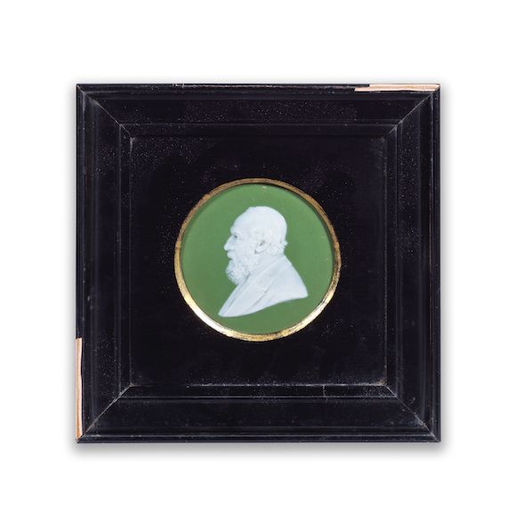 Bonhams : A Minton pâte-sur-pâte portrait plaque of Léon Arnoux by Marc ...