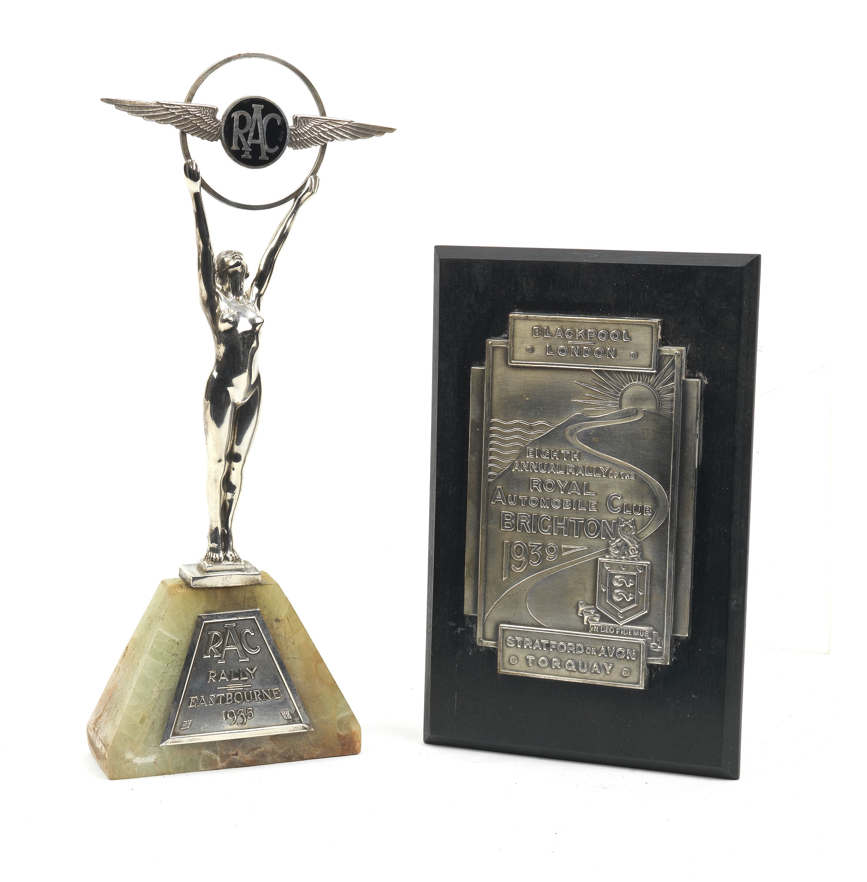 Bonhams Cars : A 1935 RAC Rally award and a plaque for 1939, ((2))