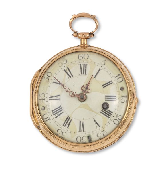 Bonhams Cornette de Saint Cyr : Hardel, Paris. An 18K gold open face ...
