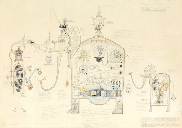 Bonhams : EMETT (ROWLAND) Three original pen, ink and watercolour ...