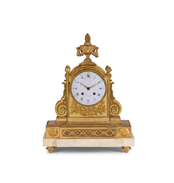 Bonhams : A good late 18th century Belgian Ormolu striking mantel clock ...