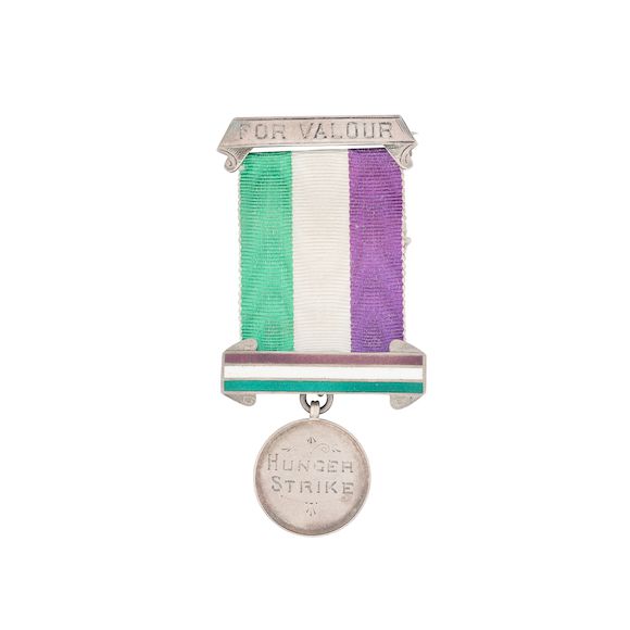 Bonhams : SUFFRAGE HUNGER STRIKE MEDAL Hunger strike medal awarded by ...