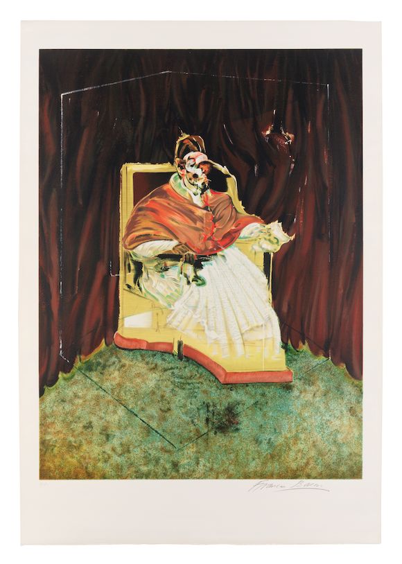 Bonhams : Francis Bacon (British, 1909-1992) Study for Portrait of Pope ...