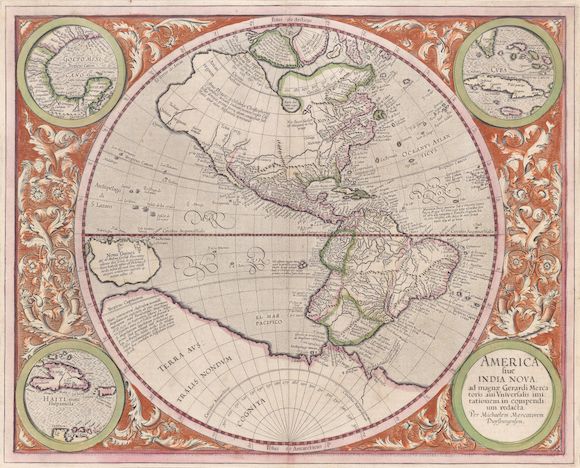 Bonhams : AMERICAS MERCATOR (MICHAEL) America sive India Nova, ad ...