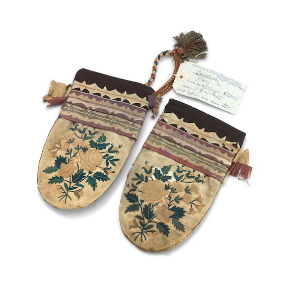 Bonhams : A pair of Native American Cree gloves or mittens, 19th ...