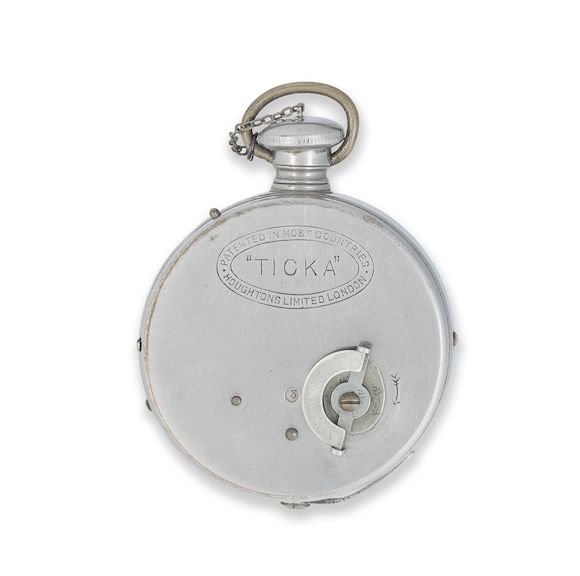 Bonhams : Houghtons. An unusual metal pocket watch shaped camera Ticka ...