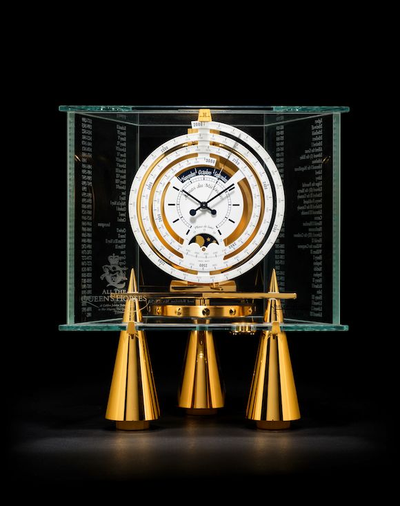 Bonhams : A very fine and rare limited edition glass and gilt brass ...