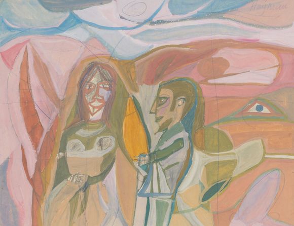 Bonhams : Patrick Hayman (British, 1915-1988) The Betrothal 26 x 34 cm ...