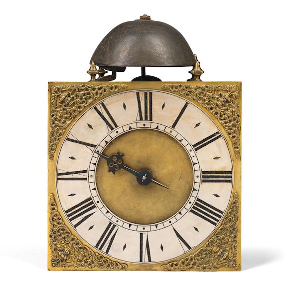 Bonhams : A large weight-driven hook and spike wall clock