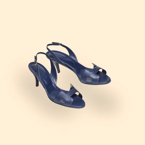Bonhams Cornette de Saint Cyr : Hermès Paris. Pair of Joy sandals in ...