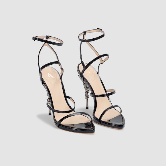 Bonhams : Ralph & Russo Ready-to-Wear: Black Patent Leather Eden ...