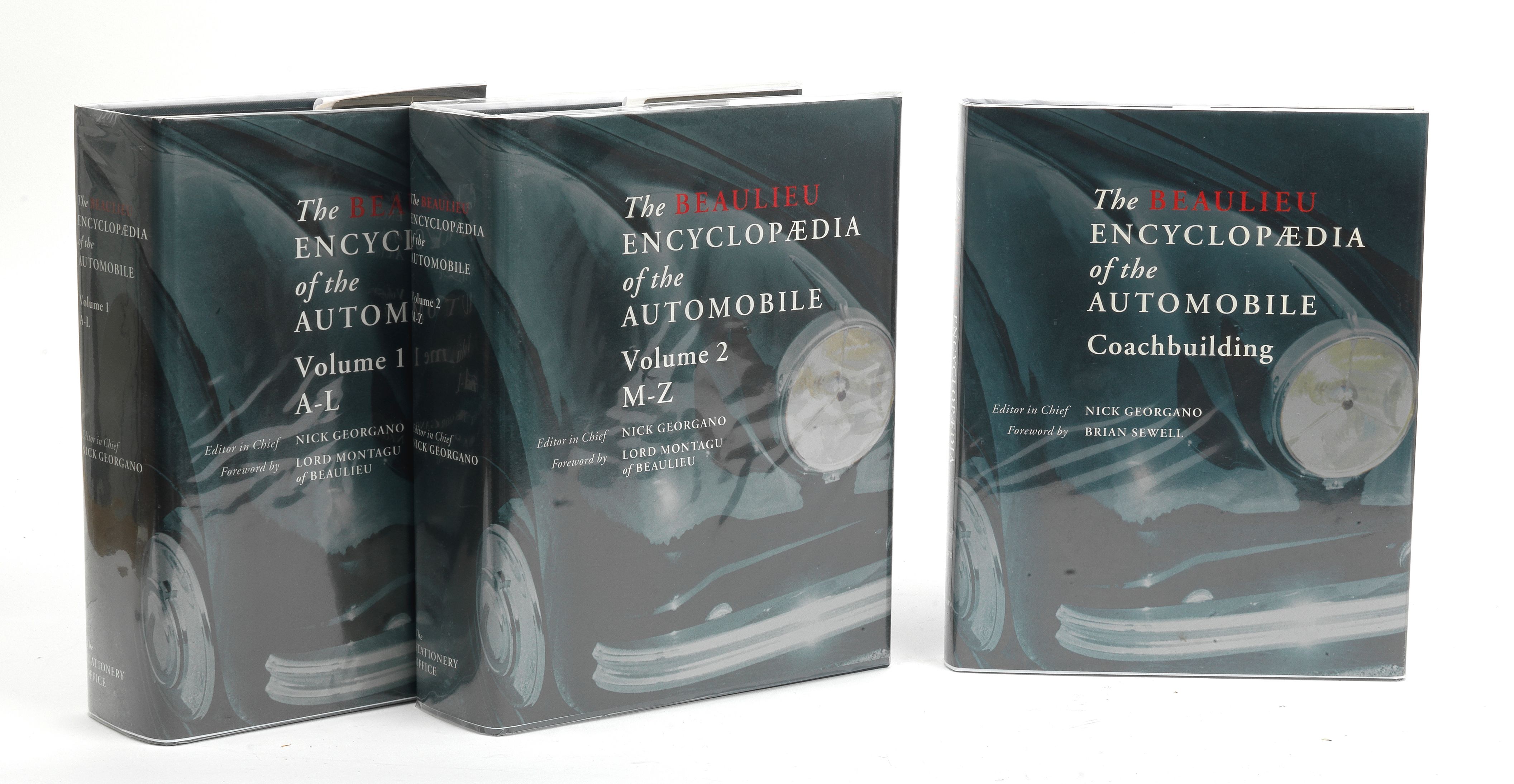 Bonhams Cars : Author signed editions of Nick Georgano: The Beaulieu Encyclopaedia of the ...