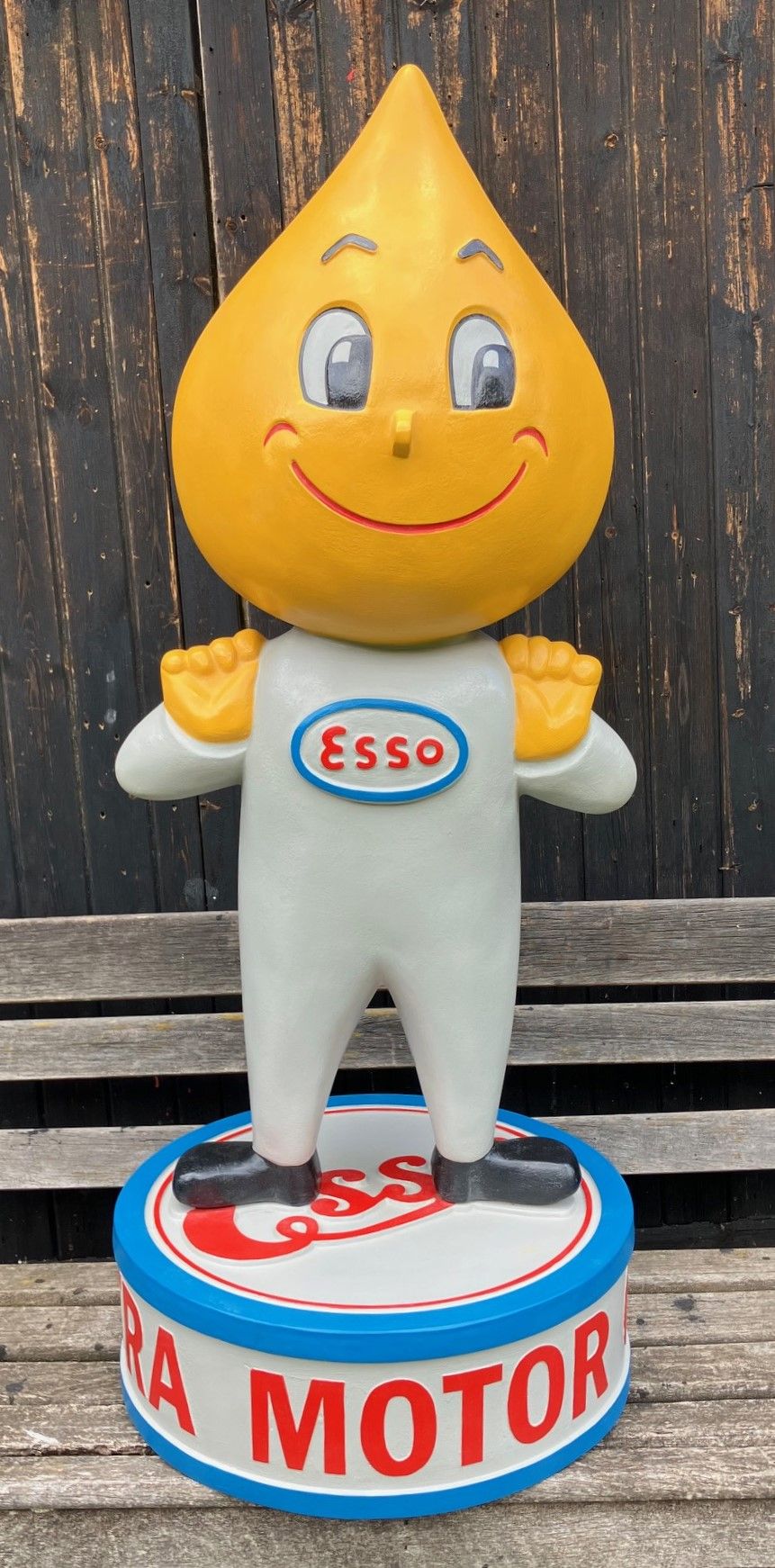 Bonhams Cars : A hand-painted 'Mr Drip' standing forecourt display figure,