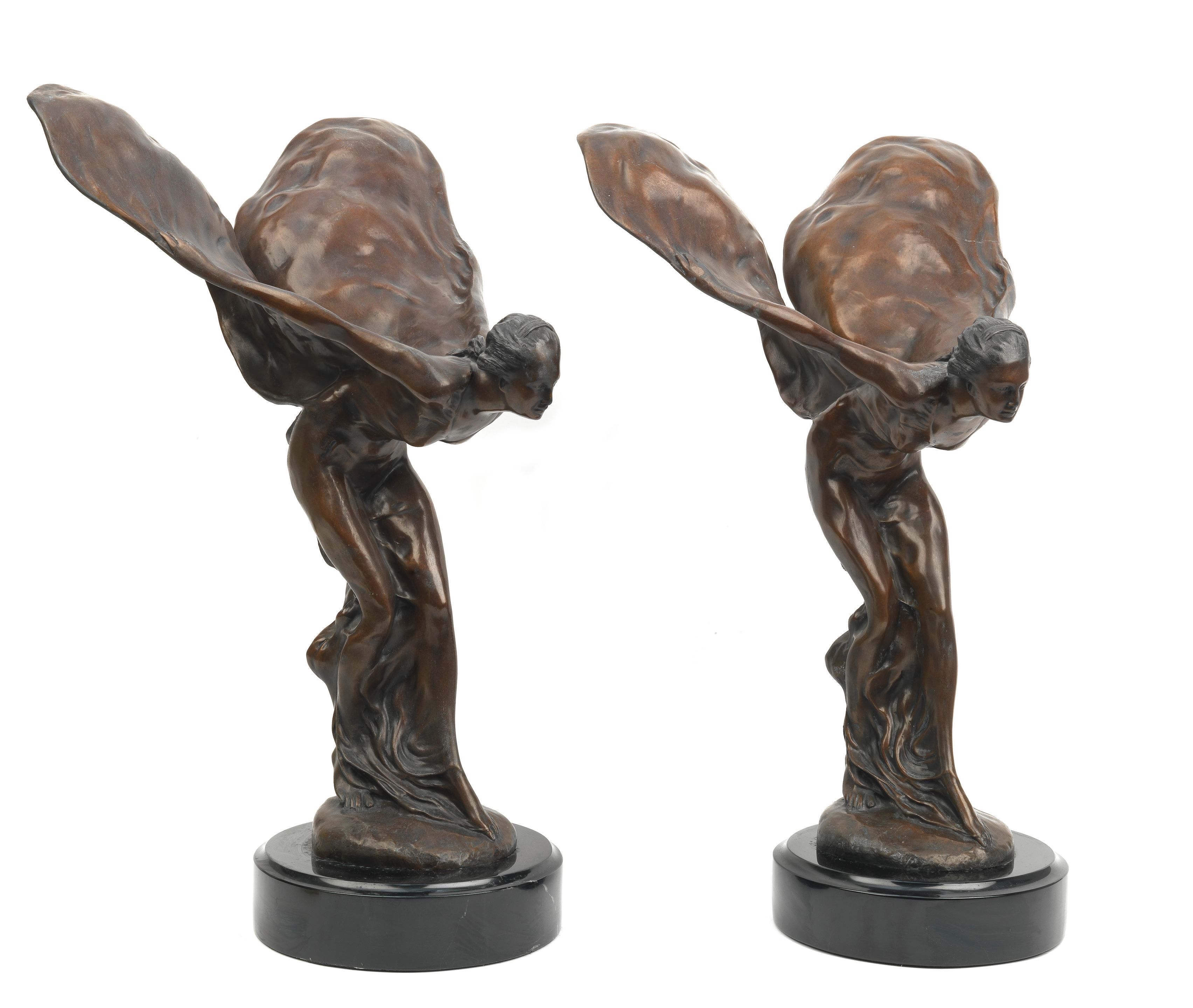 Bonhams Cars : A pair of replica Rolls-Royce showroom Spirit of Ecstasy ...