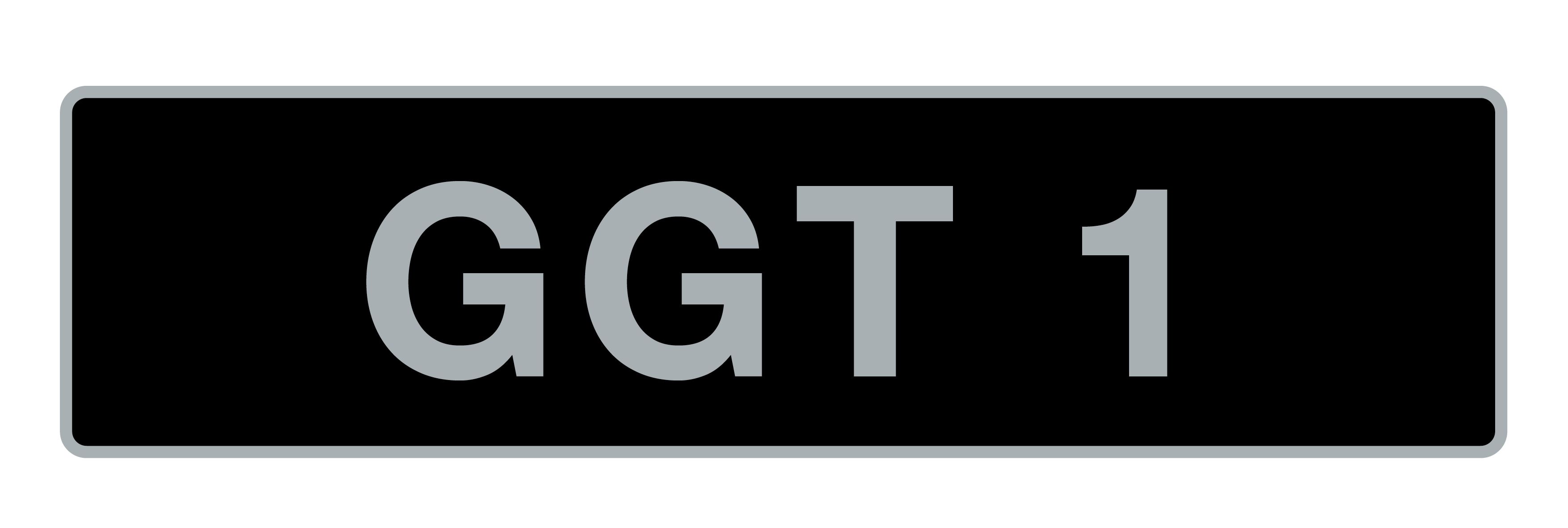 Bonhams Cars : 'GGT 1', UK vehicle registration number,