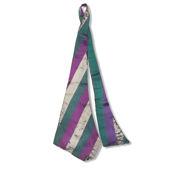 Bonhams : SUFFRAGE TIE Silk tie in the WSPU colours, c.1909, with ...