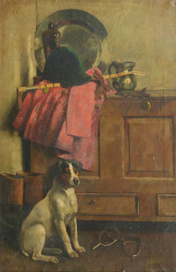 Bonhams : Henry Merchant (British, Exh. 1893-1940) 'Left in Charge'