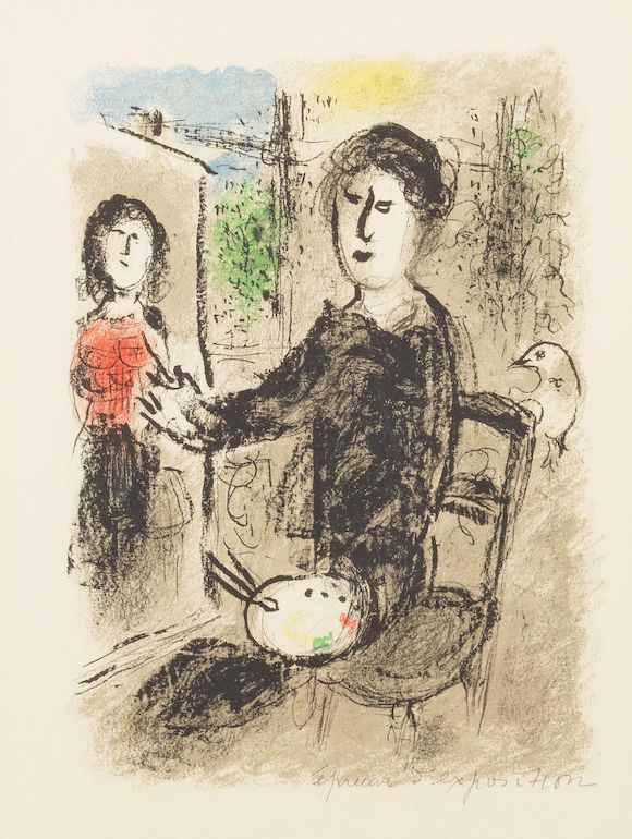 Bonhams : Marc Chagall (Russian/French, 1887-1985) Frontispiece, from Les Ateliers de Chagall ...