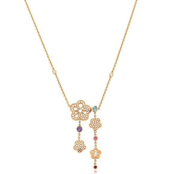 Bonhams : BOODLES: DIAMOND AND GEM-SET 'BLOSSOM' NECKLACE