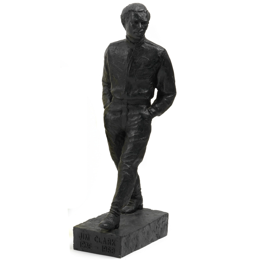Bonhams Cars : A maquette of Jim Clark, by David Annand, modelled upon ...