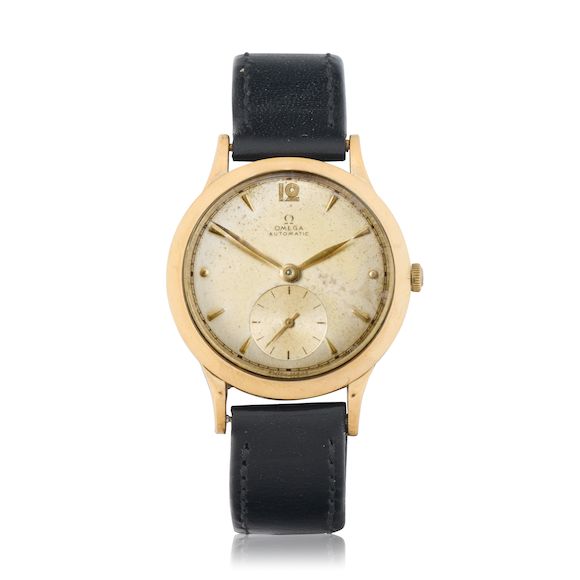 Bonhams : Omega. A 9K gold bumper automatic wristwatch Ref: 12308 ...