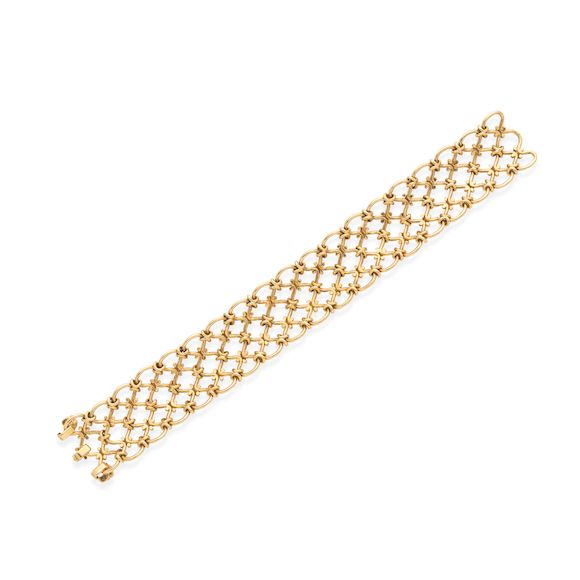 Bonhams : OPENWORK MESH BRACELET