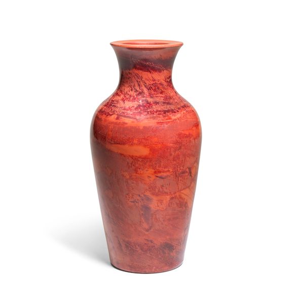 Bonhams : A PEKING 'REALGAR' GLASS VASE Guangxu four-character mark ...