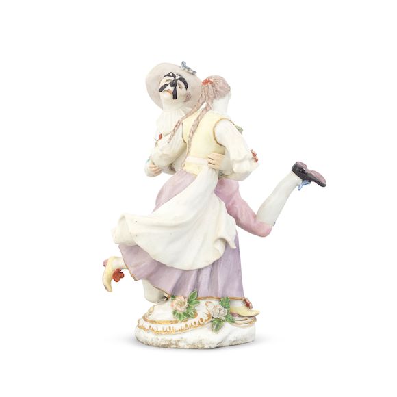 Bonhams : A Chelsea figure group of the Tyrolean Dancers, circa 1756