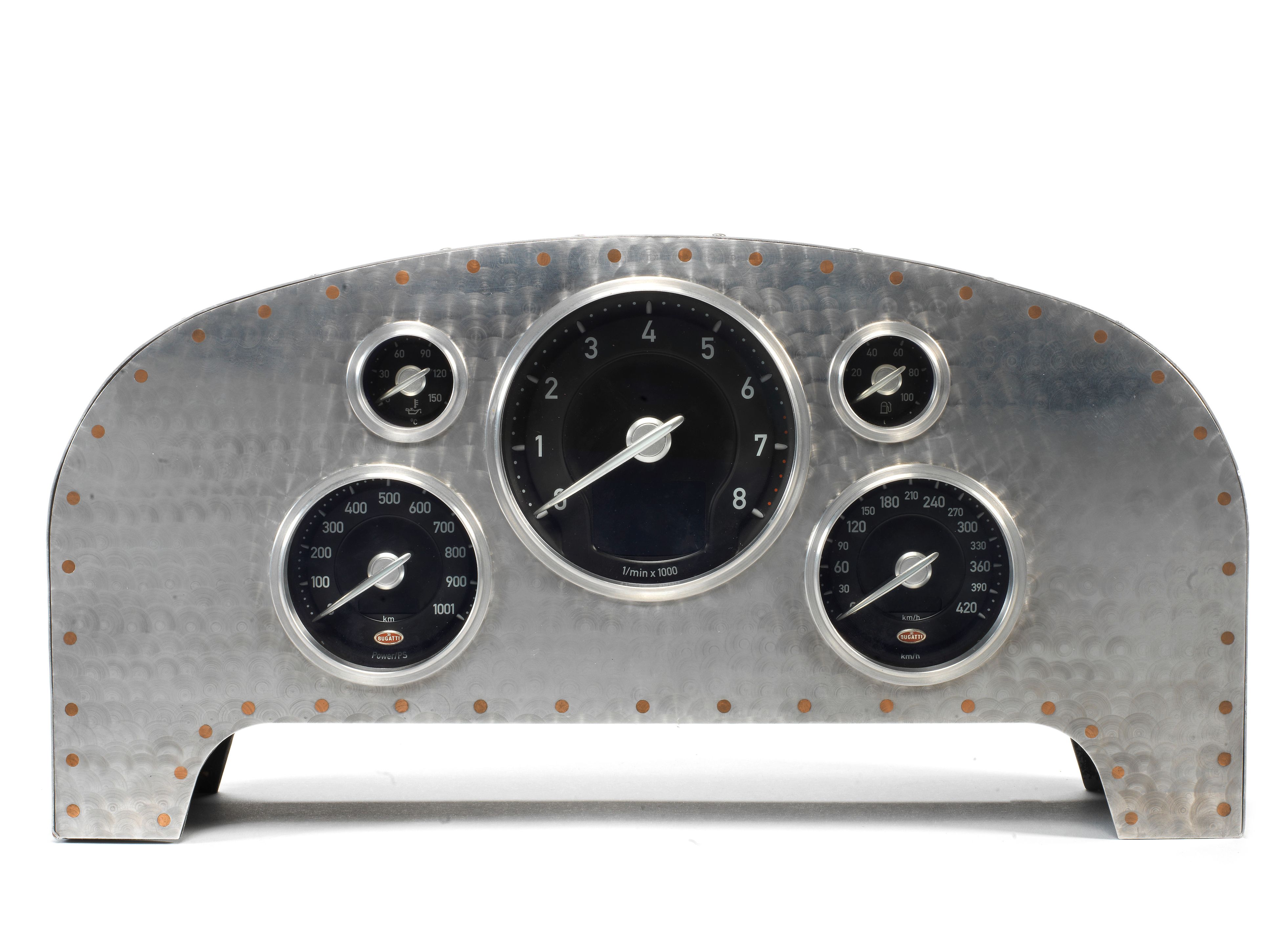 Bonhams Cars : A unique Bugatti Veyron instrument binnacle display piece