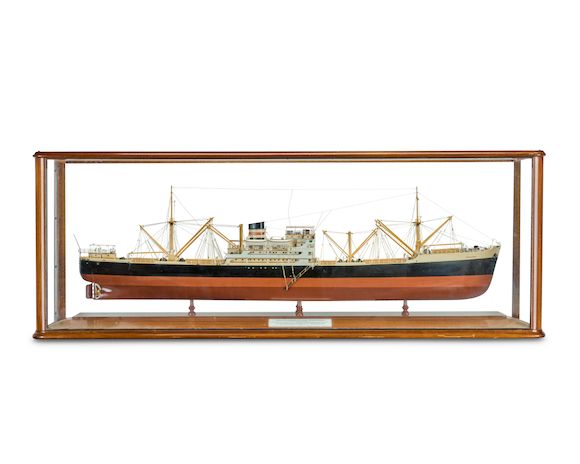 Bonhams : A Shipbuilder's scale model of the MV Wanderer English, circa ...