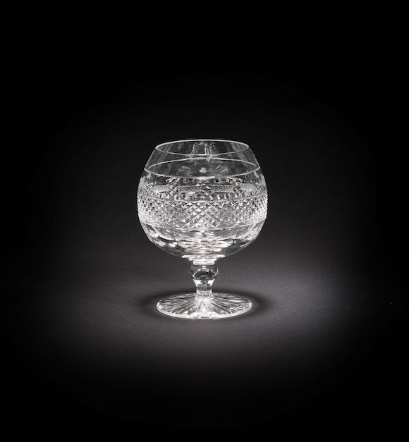 Bonhams : Twelve cut-glass brandy glasses Made by Cumbria Crystal in ...